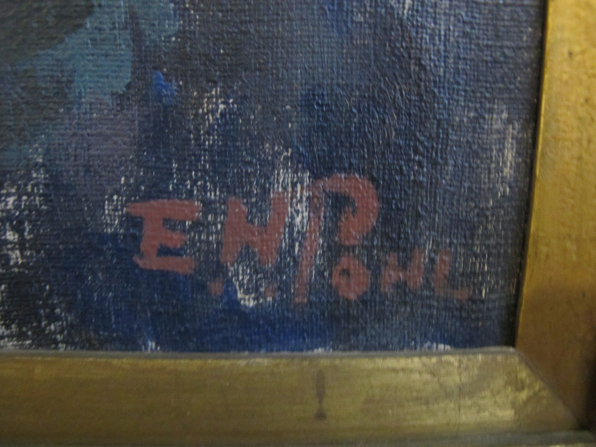 ***RESERVED FOR GEORGE*** ERNEST Henry POHL Antique Gilt Frame Mountai ...