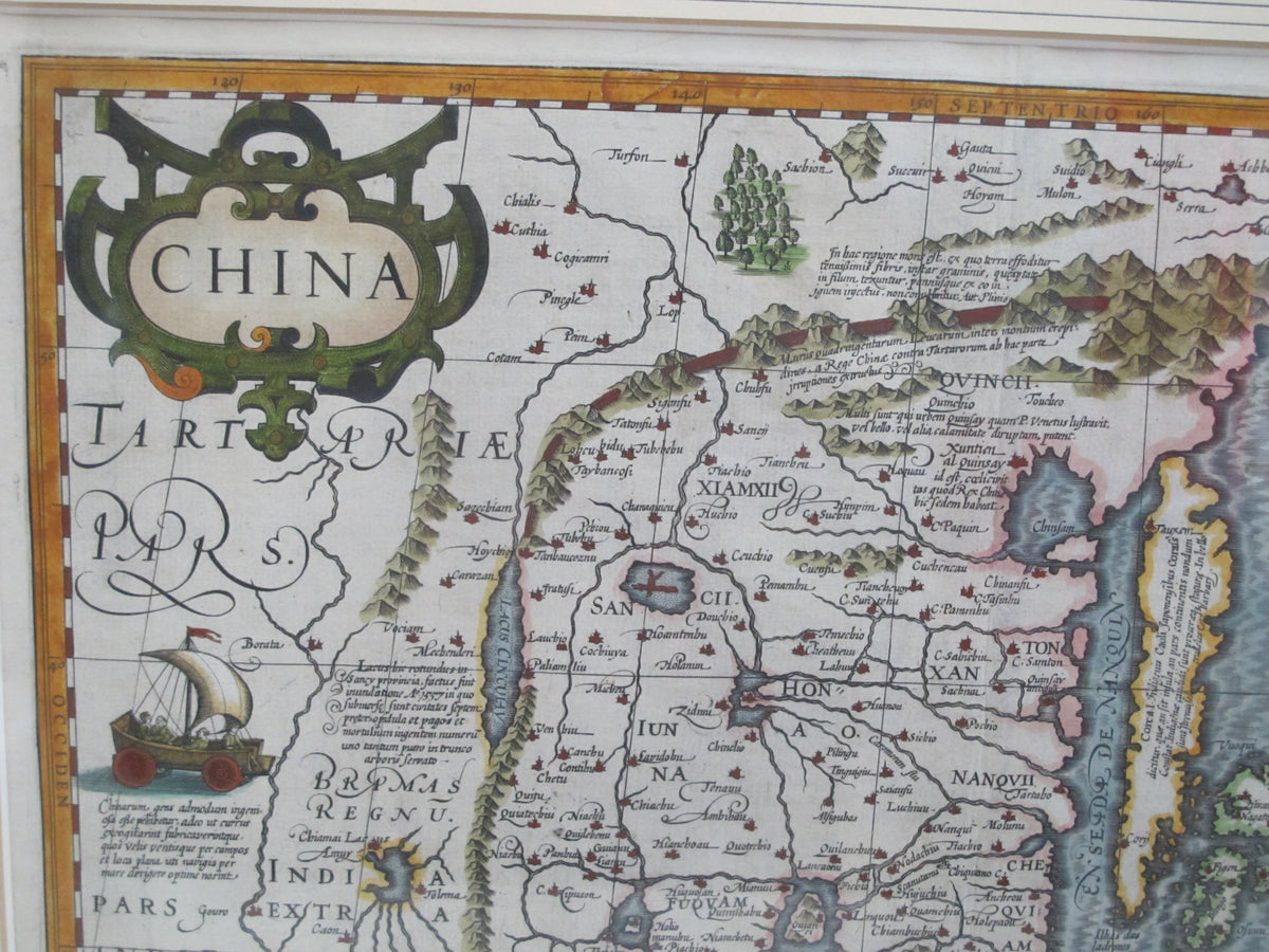 Antique 16th Century MAP of CHINA by Gerard Mercator the Great Atlas ...