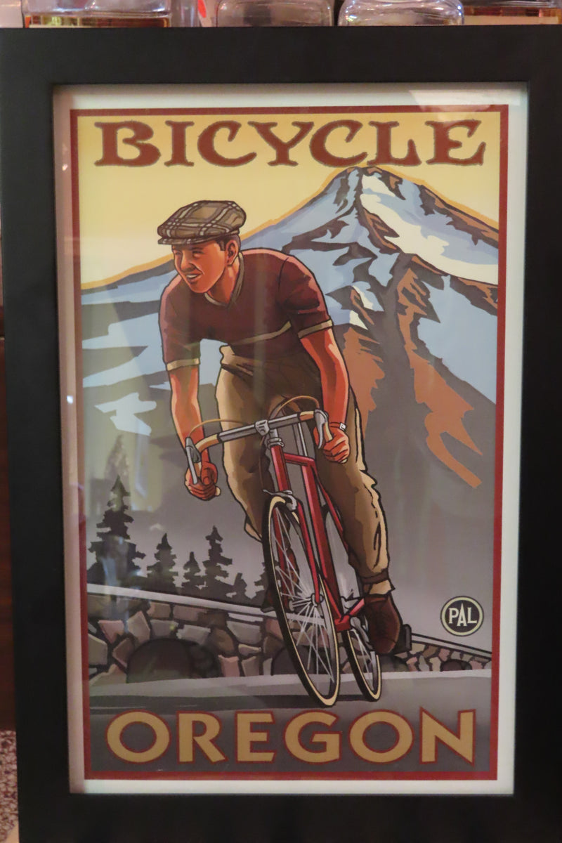 Paul A. Lanquist Bicycle Art Framed Oregon Poster – The Vault by Gary ...