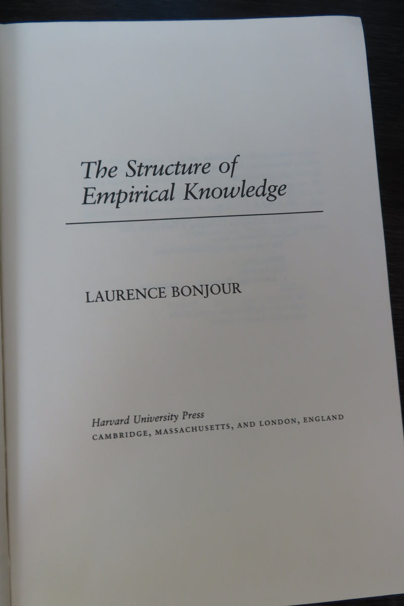 The Structure of Empirical Knowledge – The Vault by Gary Germer