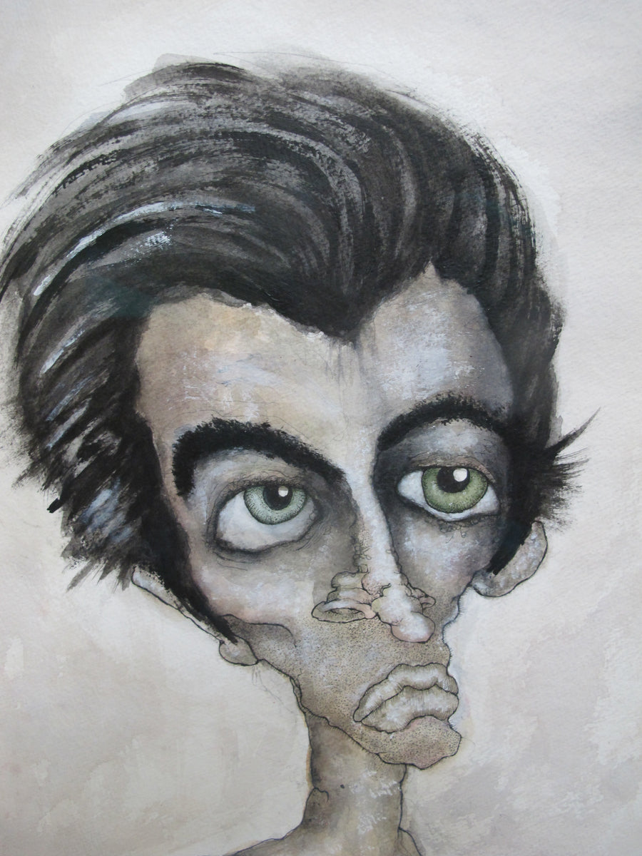 STEVEN THOMAS Signed Framed Modern Art Self Male PORTRAIT – The Vault ...