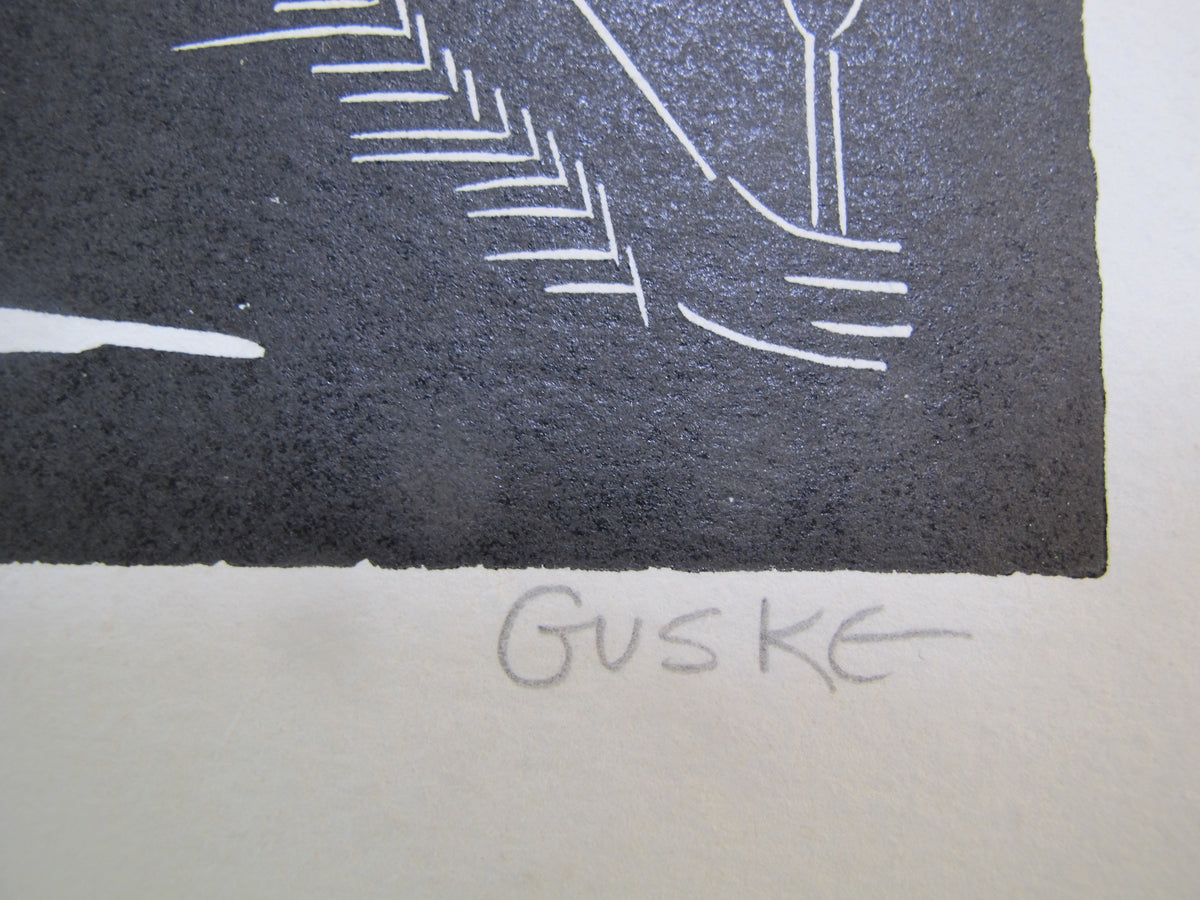 Jennifer Guske Portland Oregon Artist Signed Proof Linocut BOP CITY ...