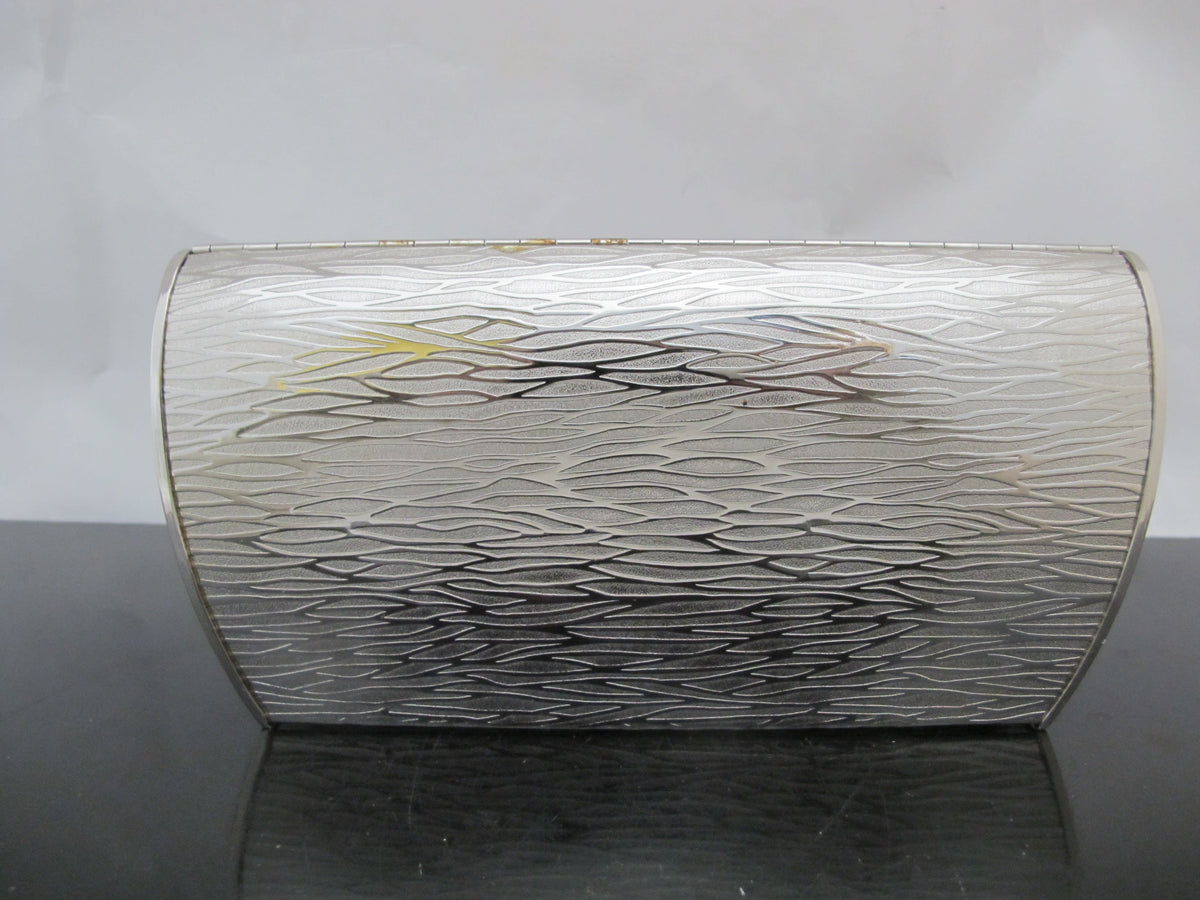 Vintage ROMO Italy Silver Metal Clutch Purse – The Vault by Gary Germer