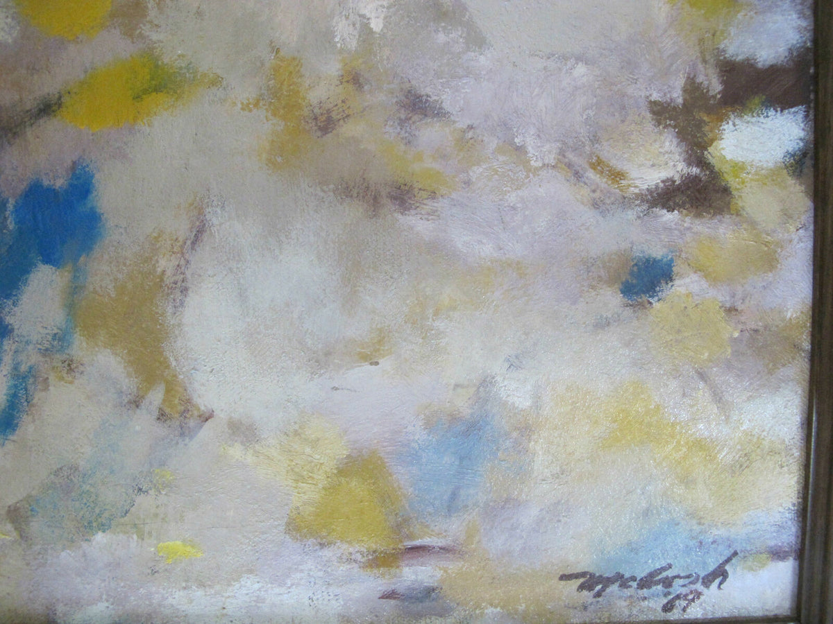 Oregon Art DAVID McCOSH Mottled Colorful ABSTRACT Signed Original Oil ...