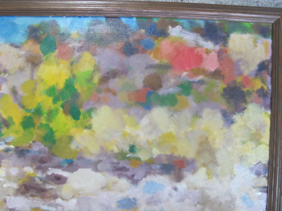 Oregon Art DAVID McCOSH Mottled Colorful ABSTRACT Signed Original Oil ...